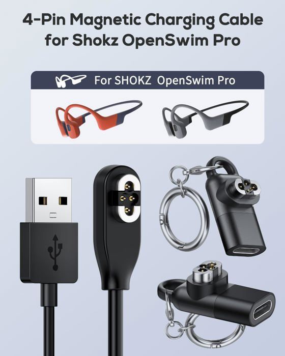 Câble de Chargeur - CHOUMICHA - Shokz Openswim Pro - USB Type C - 3,3 ...