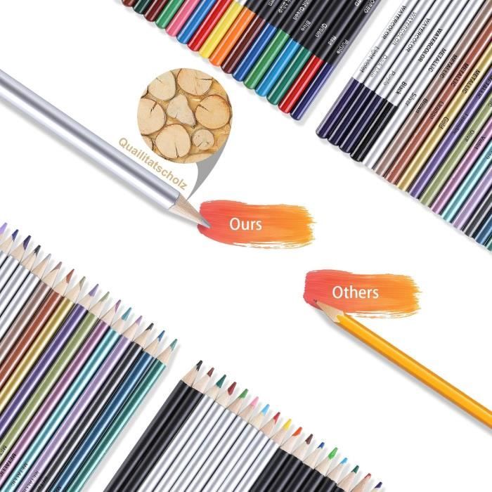 84 Crayons De Couleurs Et Crayons De Dessin Avec Accessoires De Dessin ...