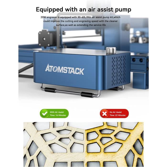 ATOMSTACK A20 Pro Gravure laser 20W avec système d'assistance à l'air ...