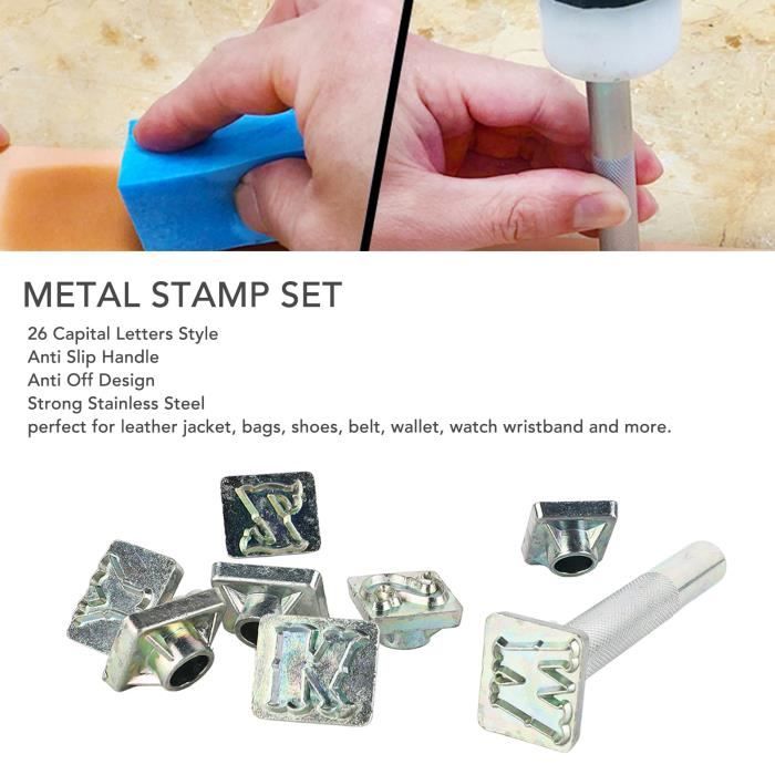 Outils d'estampage du cuir - YOSOO - 26 pièces - Acier inoxydable ...