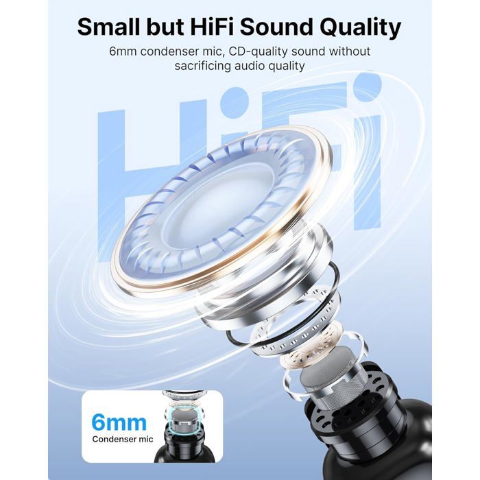 BOYA Mini Micro, Micro Cravate sans Fil pour iPhone 15/16, Anoid ...