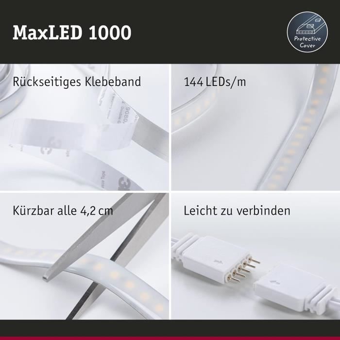 70672 Maxled 1000 Kit De Base Pour Bande Led 1,5 M Bande Lumineuse ...