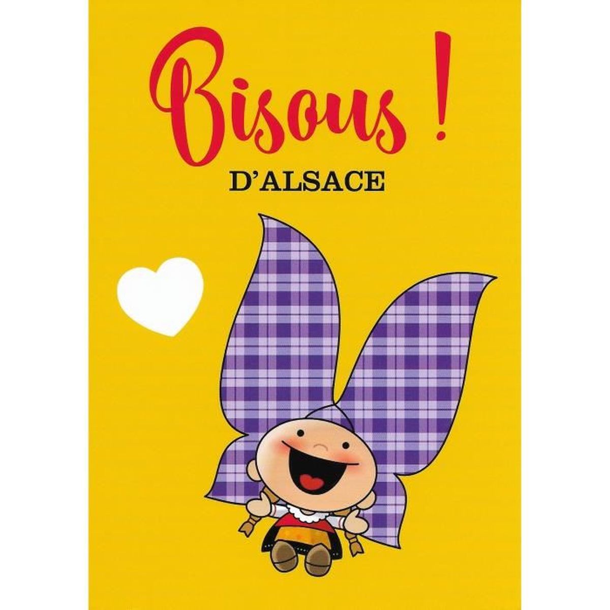 Carte De Voeux Lovely Elsa Bisous Dalsace Cdiscount Beaux Arts Et