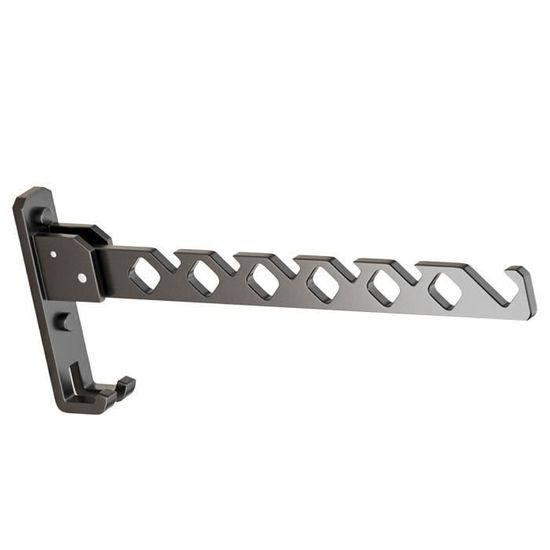 Porte-cintre mural - HURRISE - Crochet de séchage pliant - Aluminium ...