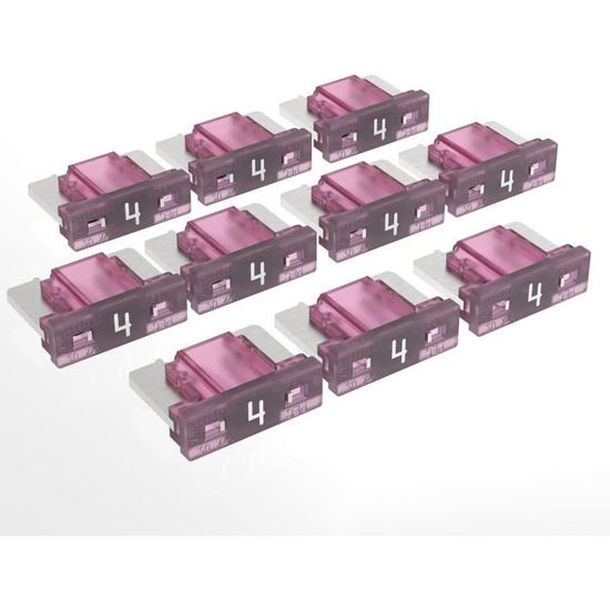 Mini Lp Fusibles À Lame 2A - 30A Fusible Enfichable D'Automobile Choix : 4A Ampère Rose, 10 Pcs ...