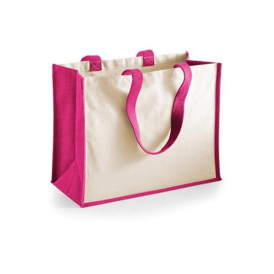 Sac cabas classique jute Westford Mill - fuchsia - TU - Cdiscount Beaux ...