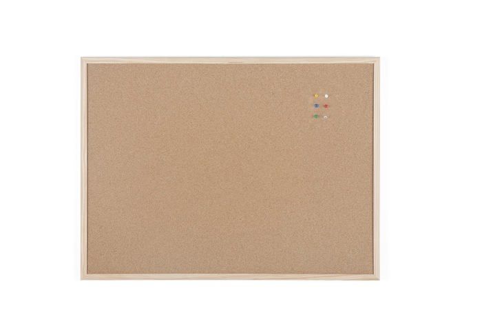Tableau - paperboard Boardsplus Tableau d'affichage en liege - 80 x 60 ...