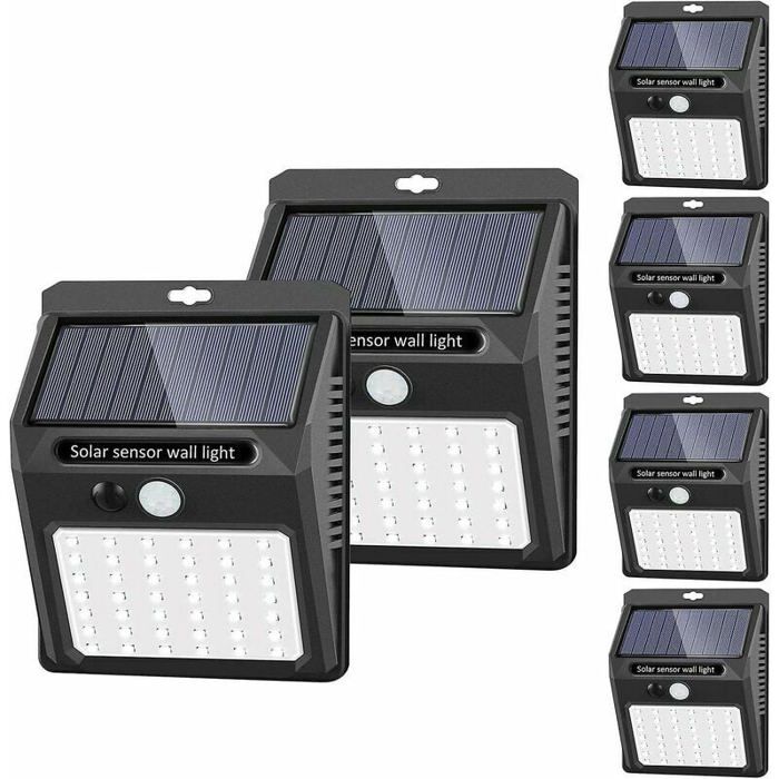 Lampe Solaire Extérieur Lampes solaires d'extérieur [42 LED/3 modes de fonctionnement], lampes ...