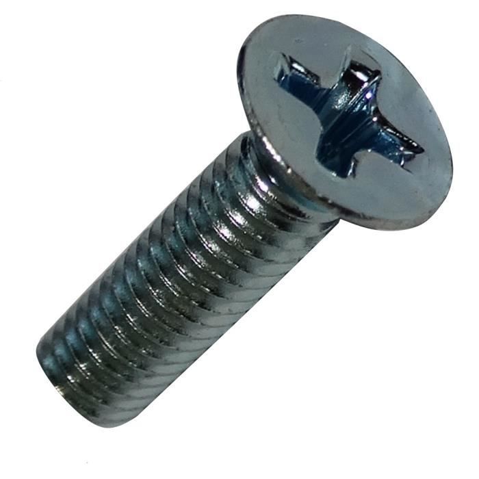 Aerzetix: C18777 50 boulons vis à tête conique M4x16mm DIN965A acier ...