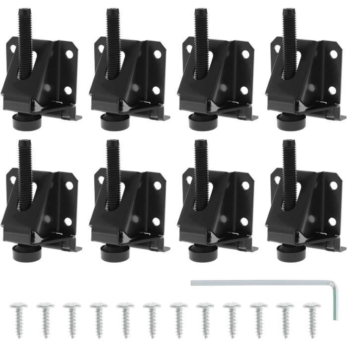 Lot De 8 Pieds De Nivellement Robustes Pour Plinthes De Meubles ...