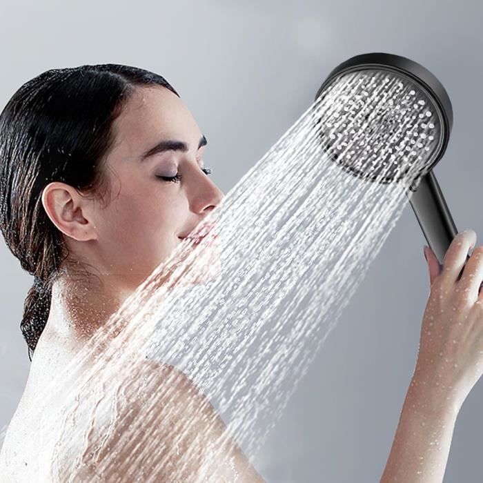Douchette à main haute pression - Pommeau de douche 5 modes - Eau dure ...