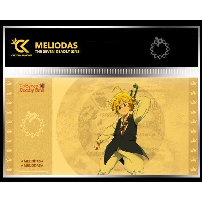 SEVEN DEADLY SINS - MELIODAS - GOLDEN TICKET CARTOON KINGDOM CK-SD01 ...