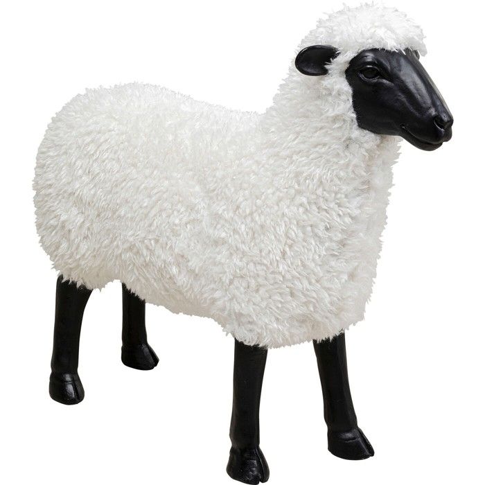 Déco mouton blanc - KARE - 73cm - Fibre synthétique - Intérieur ...