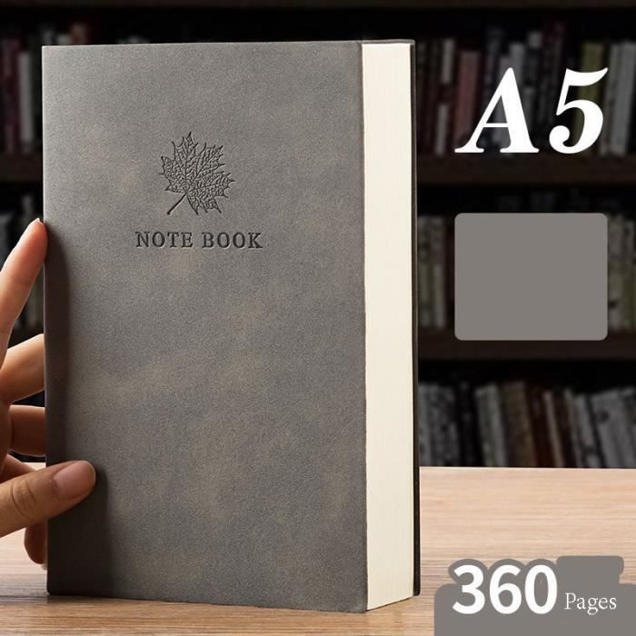 B5 - Gris a5 - Carnet de notes très épais, carnet de notes personnalisé ...