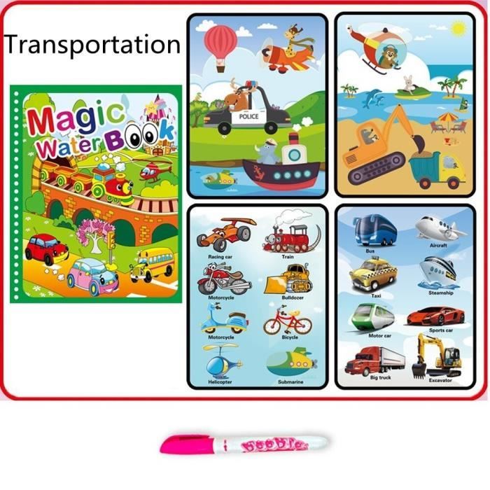 Dessin - Graphisme,Livre de coloriage Montessori réutilisable,1 pièce ...