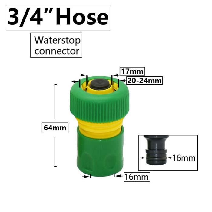 Pièce détachée arrosage,Connecteur rapide pour tuyau d'arrosage de jardin,1-4,3-8,1-2,3-4,1 ...