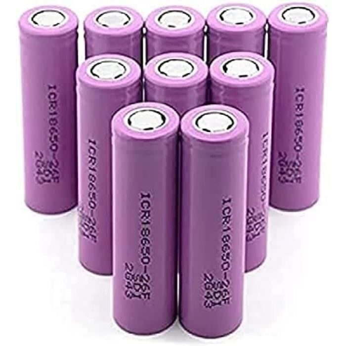 Batteries 3.7V 2600Mah, Pcb Power Bank Lampe De Poche Flat Top Ba Pack ...