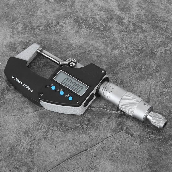 SUC-Micromètre Digital Micrometer Large HD Screen, Metric/Imperial, 0 ...