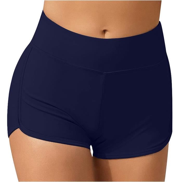 Short Femmes Basic Slip Bike Compression Workout Leggings Yoga Bleu foncé Bleu foncé - Cdiscount ...