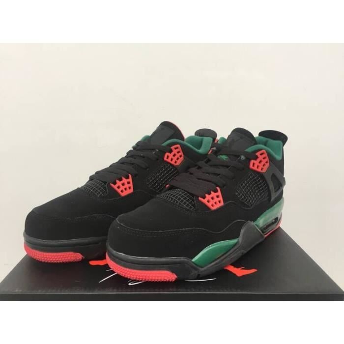Basket Retro Chaussures de Running Femme Homme Noir Vert Rouge Noir ...