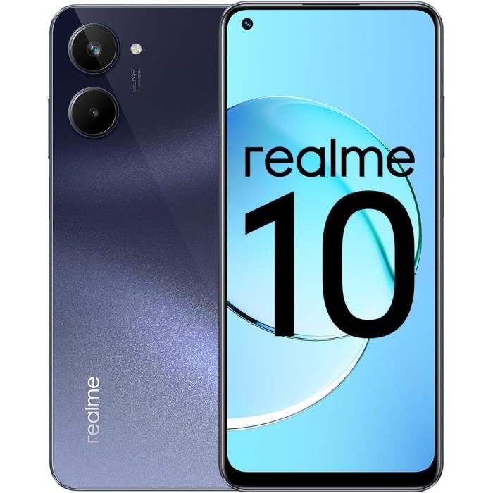Smartphone Realme 10 Noir 8 GB RAM Octa Core MediaTek Helio G99 6,4 256 ...