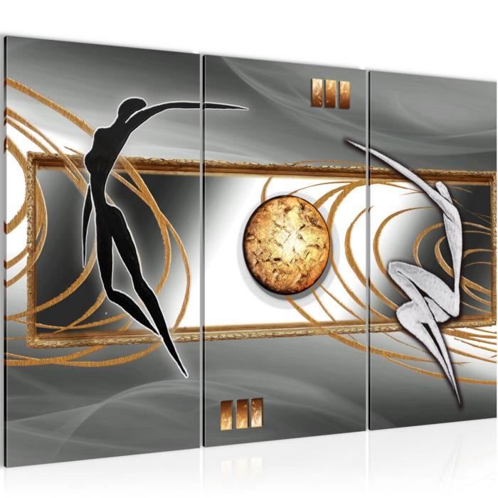 Runa art Tableau Décoration Murale Figures Art Abstrait 120x80 cm - 3 ...