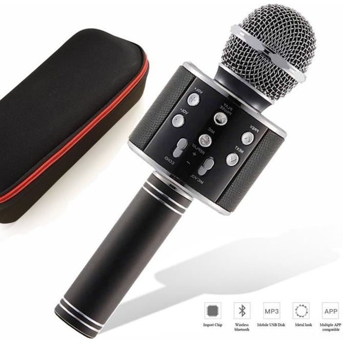 Microphone Bluetooth - SHENGMI - Q7 - Sans Fil - Portable - Karaoké ...