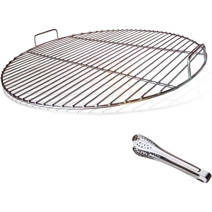 Huan-304 Grille de Barbecue Ronde en Acier Inoxydable avec poignée ...