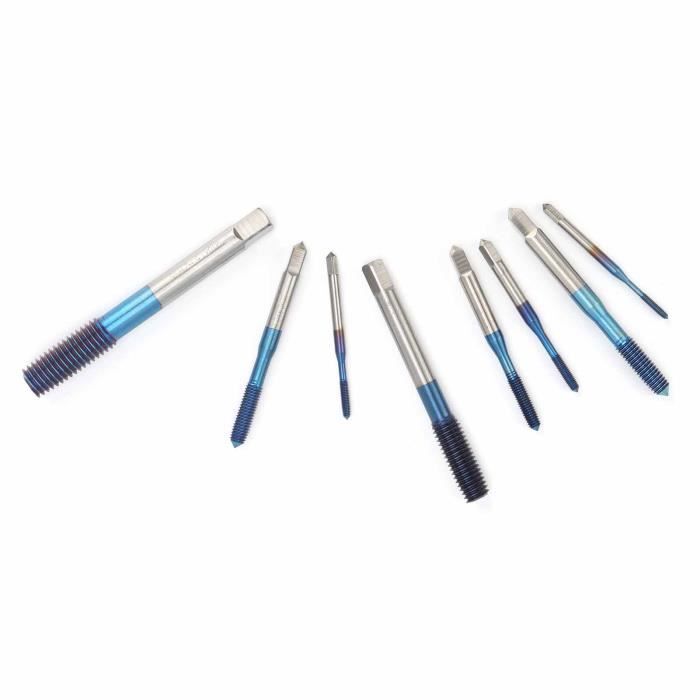 Taraud machine 8 pcs - SURENHAP - Métrique Vis Filetage Forets M2 M2.5 ...