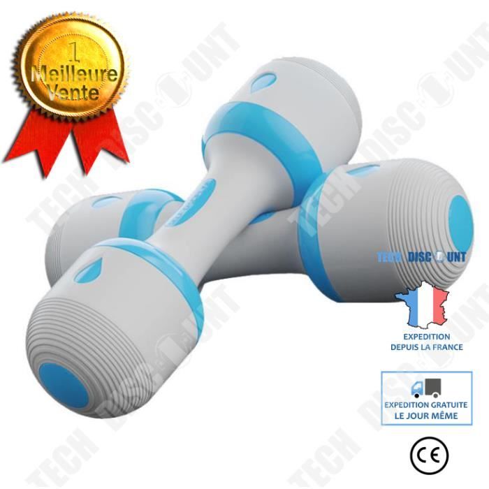 Haltères Réglables 10 kg - Tech Discount® - Fitness - Poids Ajustable ...