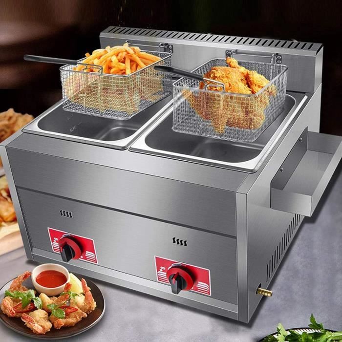 Friteuse Commerciale Friteuse À Gaz Friteuse Commerciale En Acier Inox ...