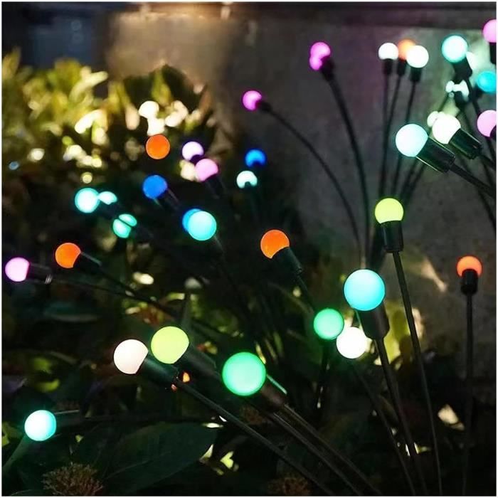 Lucioles Solaire Jardin, 4 Packs De 6 8 10 Led Eclairage Exterieur Solaire Decoratif, Éclairage ...
