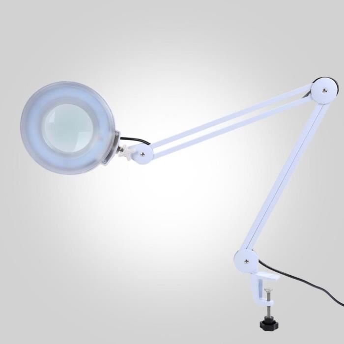 Lampe loupe 5 Dioptries de table grossissante avec Tube Fluorescente ...