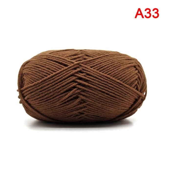 LAINE A TRICOTER,Bleu Royal--Fil à tricoter en coton et soie 50g, fil ...