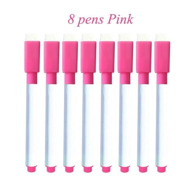 Tableau effaçable,8Pink--Stylo effaceur à sec avec effaceur magnétique ...