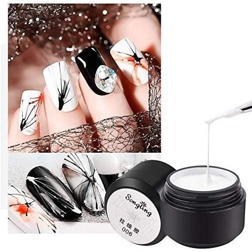 6 couleurs Spider Gel, Gel Matrix avec Gel Paint Design Nail Art Kit ...
