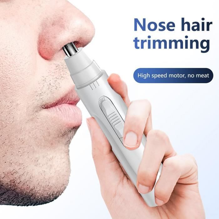 Bleu Electric nose hair trimmer for men nose hair cleaner for women nose hair scissors W8A8 Cdiscount Electromenager