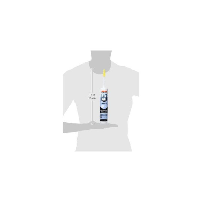 Mastic-colle - SOUDAL - FIX ALL CRYSTAL - 290 ml - 100 % transparent ...