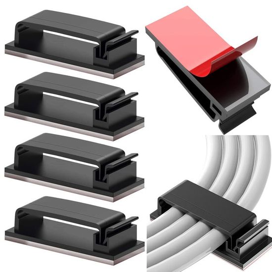 Moulure - goulotte - cache fil - plinthe - gaine range-fil - clips ...