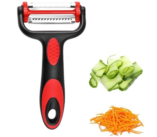 3 en 1 Spaghetti Legumes, Eplucheur Légumes avec poignée antidérapante ...