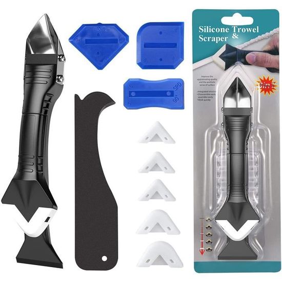 Cutter lisseur pour mastic, Buse de calfeutrage 3 en 1 en silicone ...