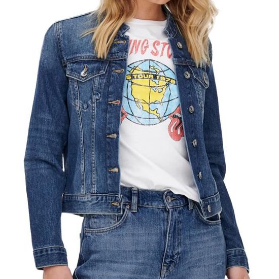 Veste en Jeans Bleu Femme Only Tatum Bleu - Cdiscount Prêt-à-Porter