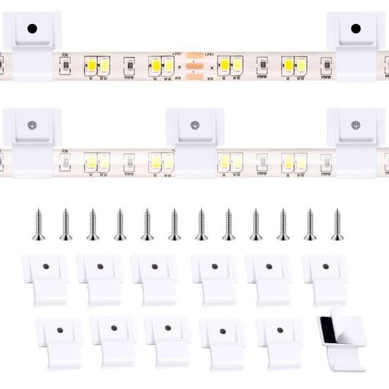 150 Clips De Montage Auto-Adhésifs Pour Bande Led Extérieur Avec ...
