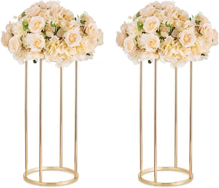 Vase Haut Centre De Table Mariage 2 Pcs Vase Mariage Ronds 60Cm Haut ...