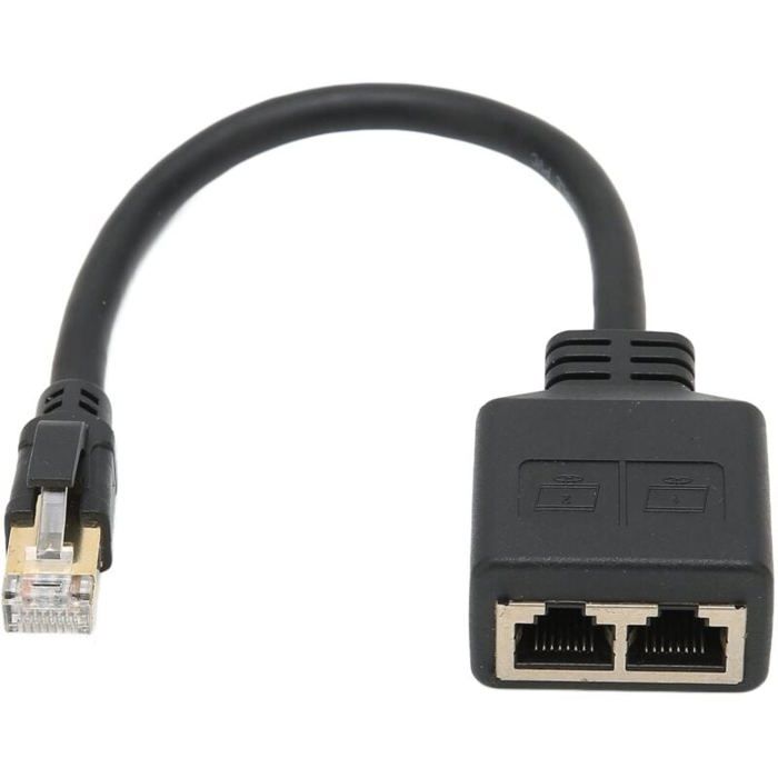 Adaptateur Rpartiteur RJ45 1 2 Ports Cble Rseau CAT8 Idal pour Bureau Connexion Ethernet Fiable ...