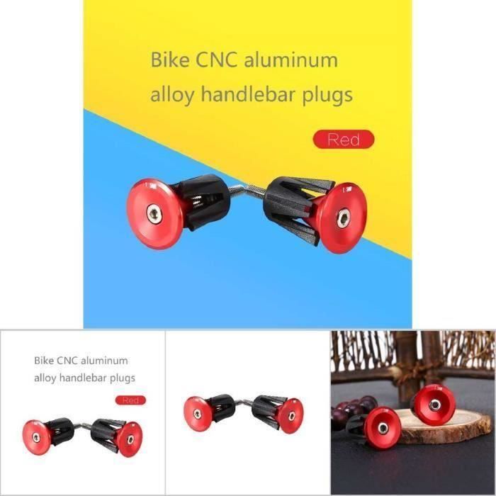 Atyhao Embouts de guidon 1 paire de poignées de guidon en aluminium de ...
