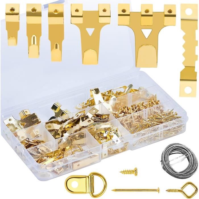 282 Pcs Crochet Cadre Mural Accroche Tableau Lourd En Métal - Fixation ...