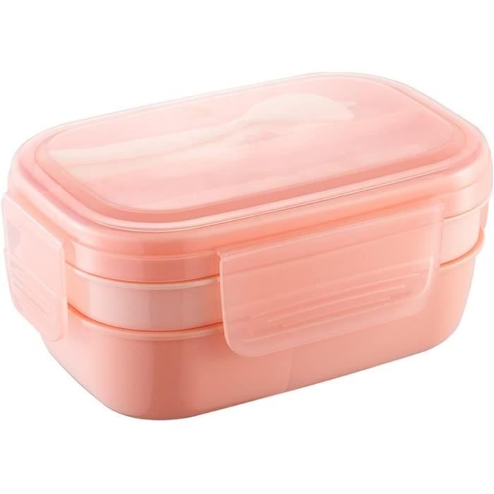 Boîte À Lunch,1.9L Bento Box Lunch Box Avec Ensemble D'Ustensiles 8 ...
