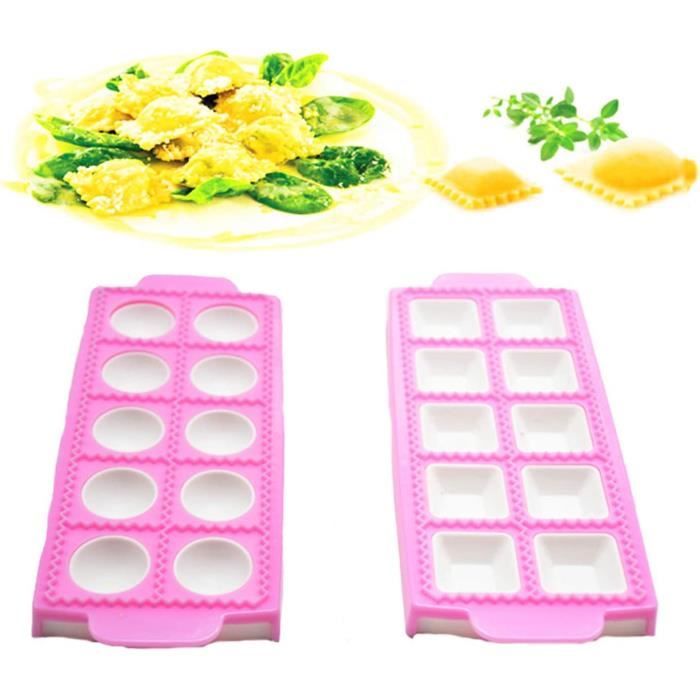 Lot de 2 Plaque à Raviolis Moules à Chaussons Plastique Machine à Pâtes ...