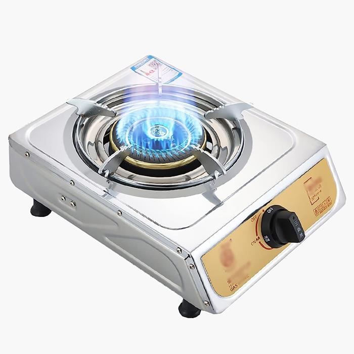 Table de Cuisson à gaz Poêle à gaz de Camping Portable 4200W Wok en ...